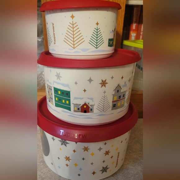 Tupperware | Holiday | Tupperware Christmas Canister Set | Poshmark